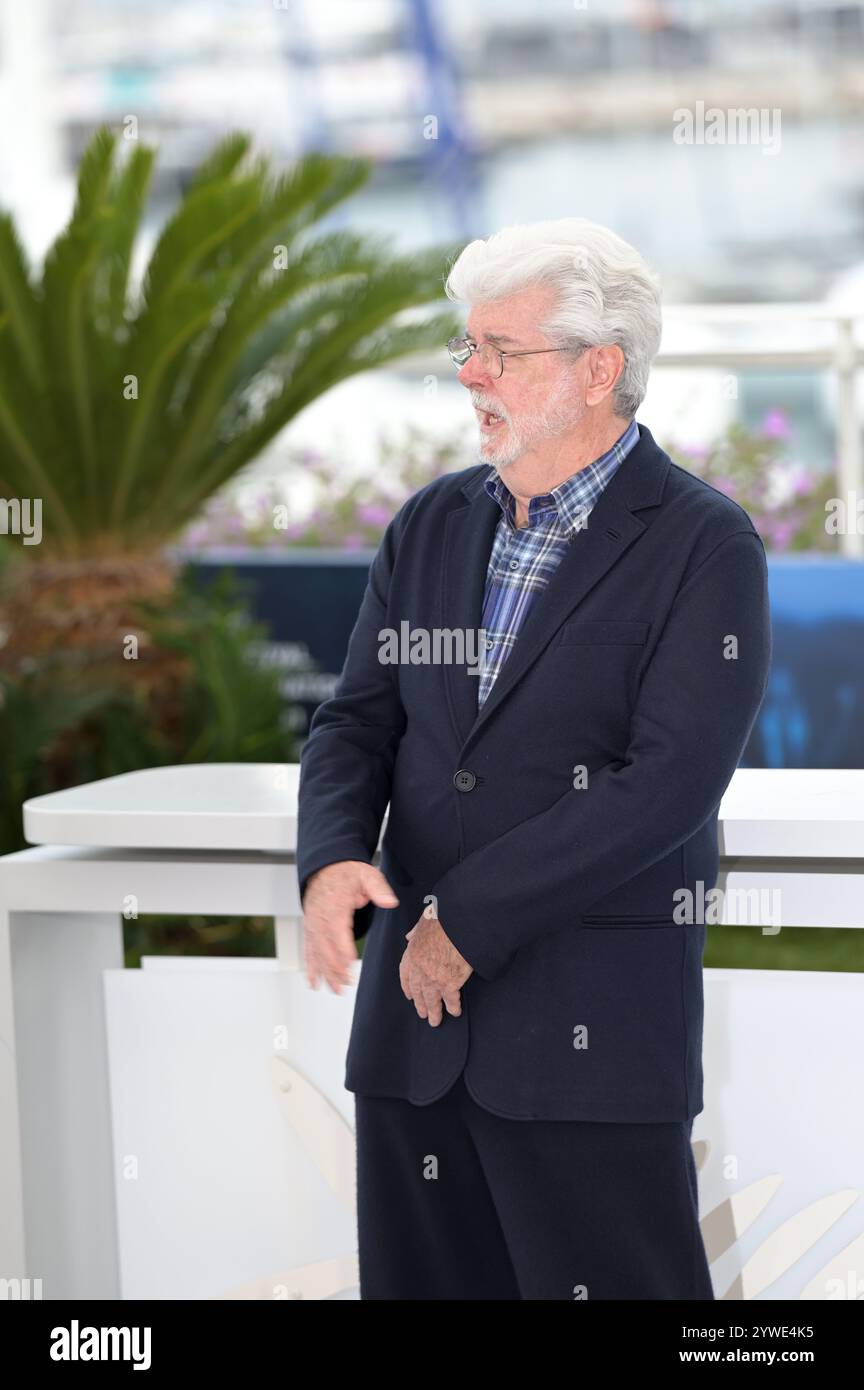 May 24th, Cannes PALME D’OR GEORGE LUCAS photocall Red Carpet at the ...