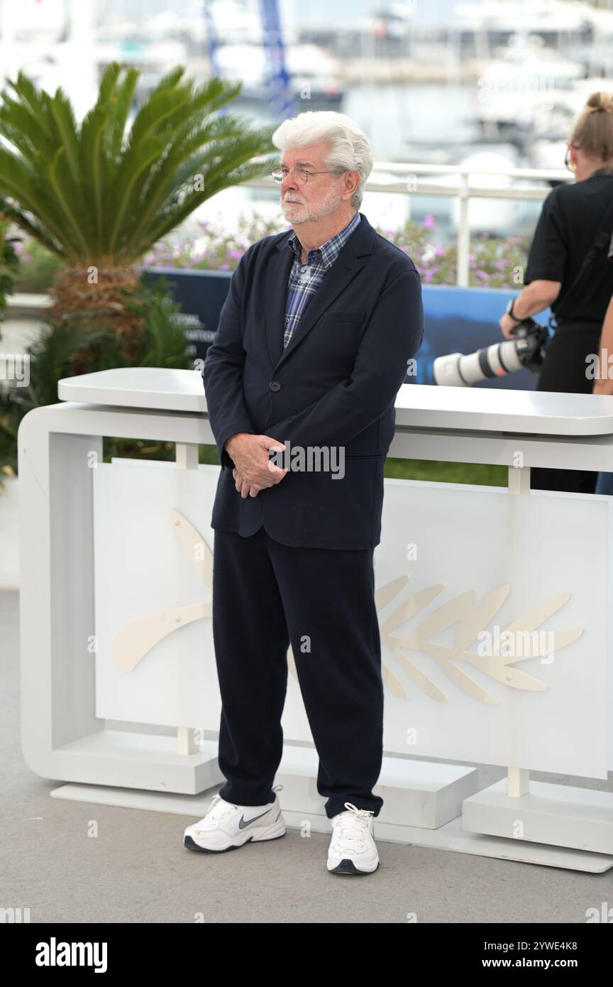 May 24th, Cannes PALME D’OR GEORGE LUCAS photocall Red Carpet at the ...