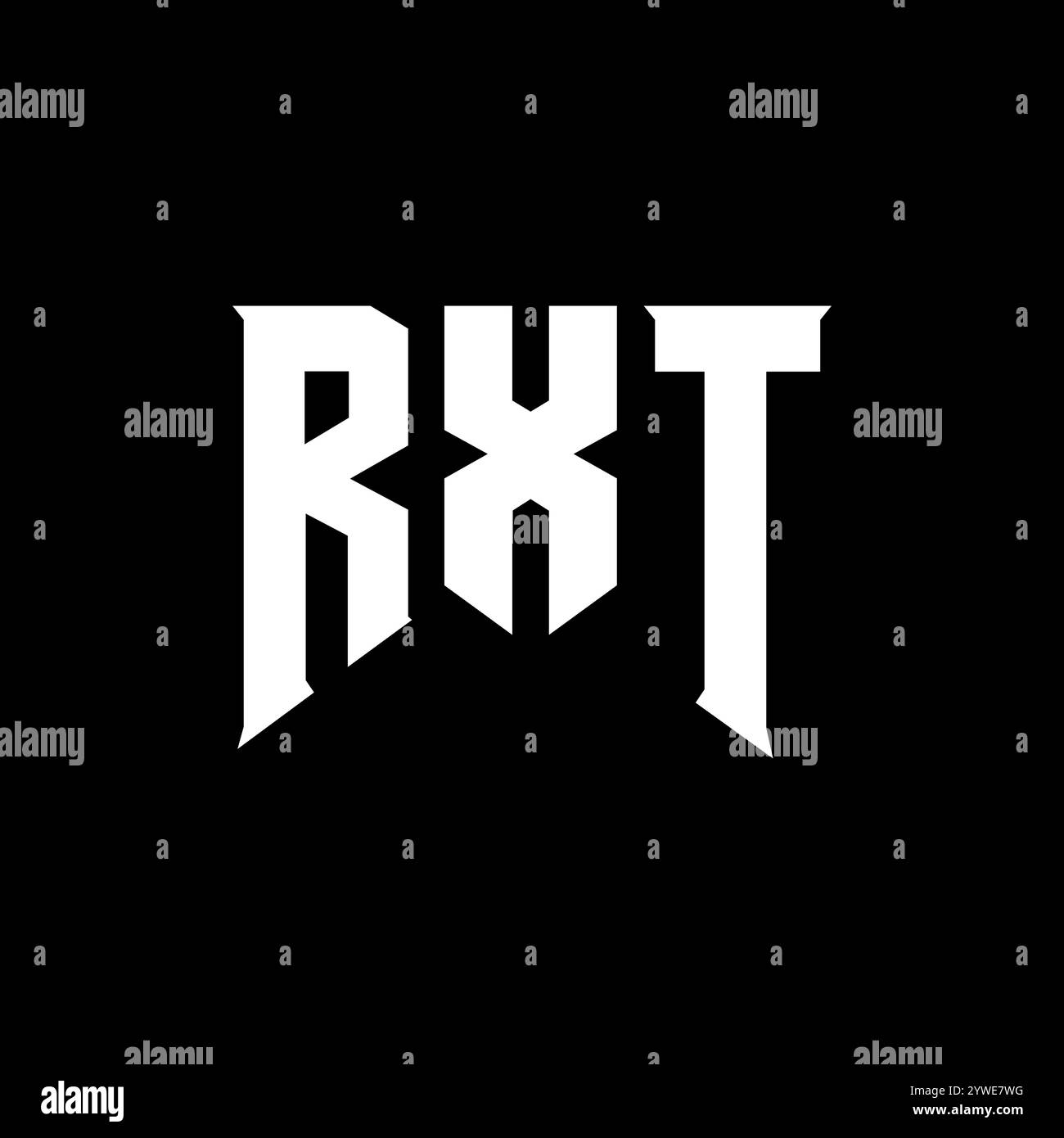 RXT letter logo design for technology company. RXT logo design black ...