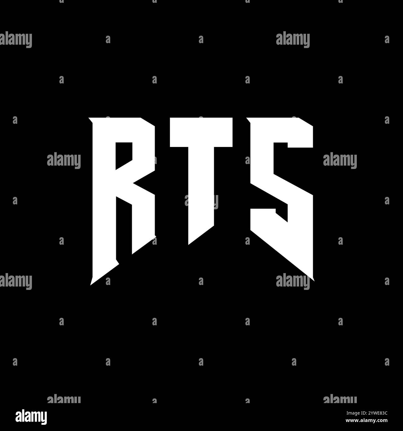 RTS letter logo design for technology company. RTS logo design black ...
