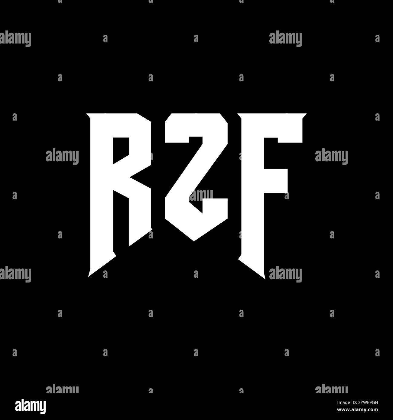 Rzf logo design hi-res stock photography and images - Alamy
