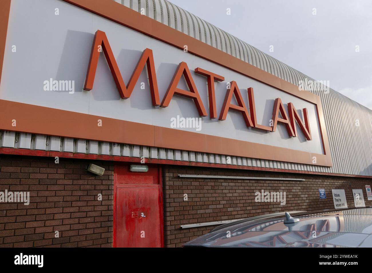 Signage for Matalan, a retail clothing and homeware store, Tower Retail ...