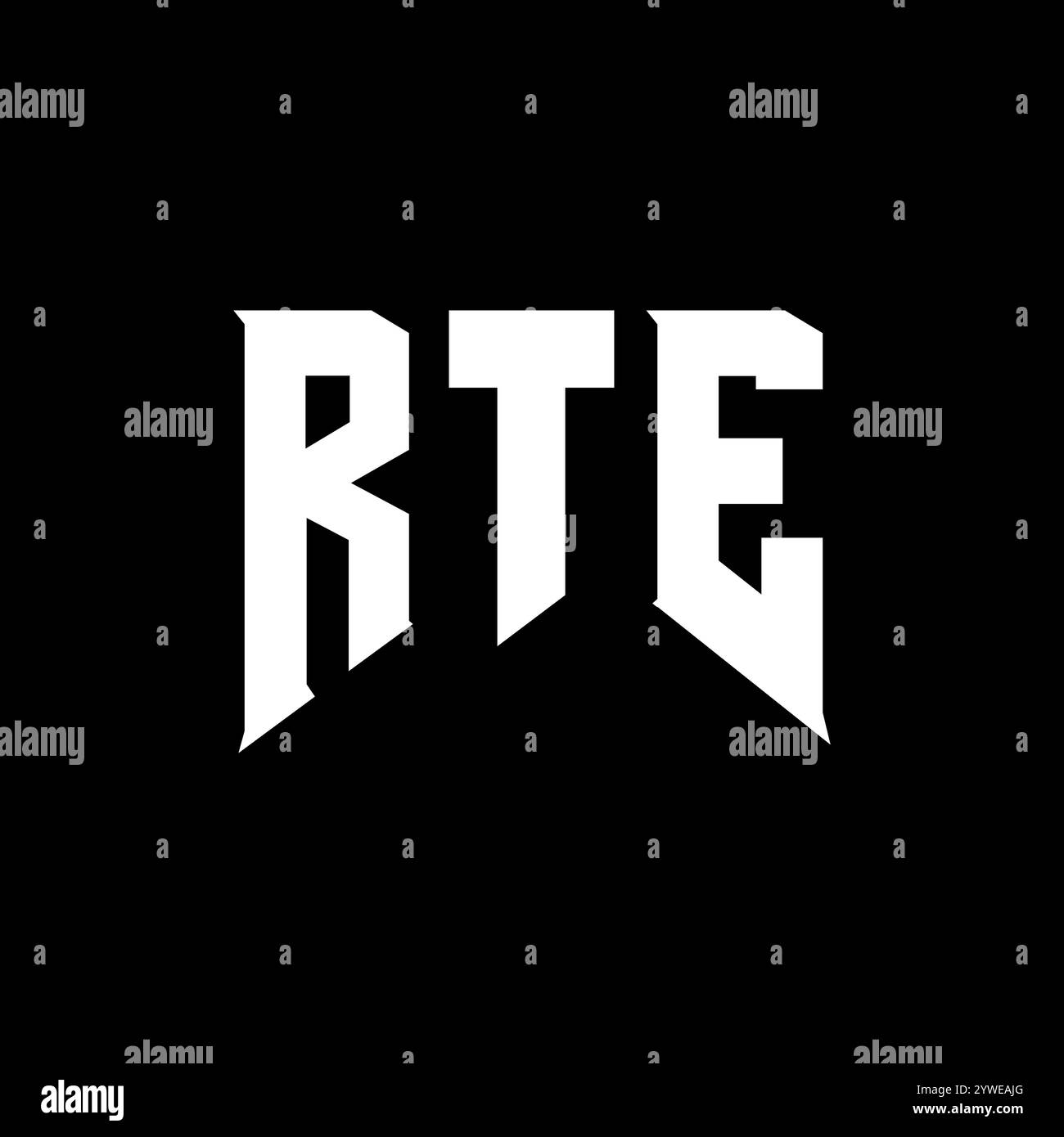 RTE letter logo design for technology company. RTE logo design black ...