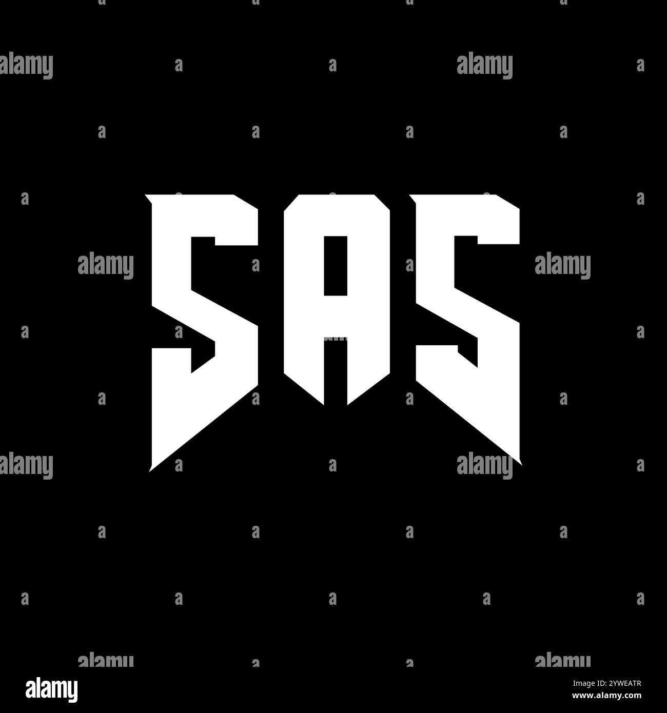 SAS letter logo design for technology company. SAS logo design black ...