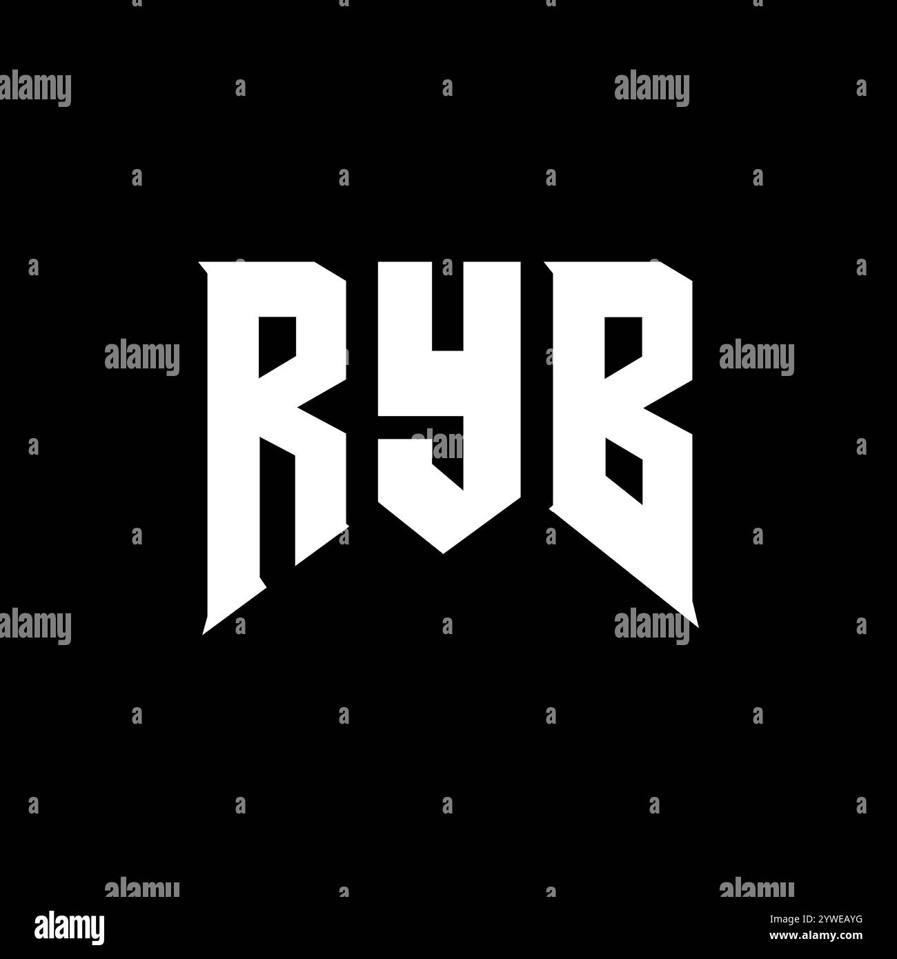 Ryb logo design Black and White Stock Photos & Images - Alamy