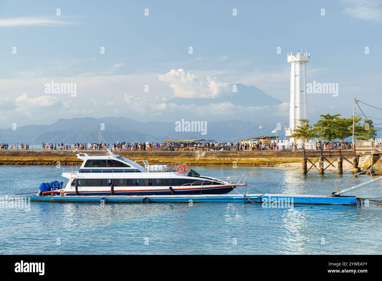 Awesome view of Penida Ferry Port at Nusa Penida, Indonesia Stock Photo ...