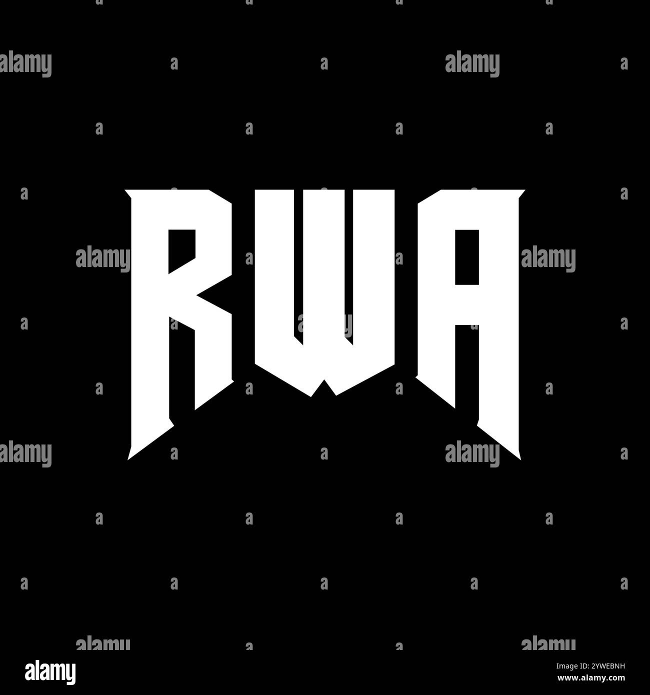 RWA letter logo design for technology company. RWA logo design black ...