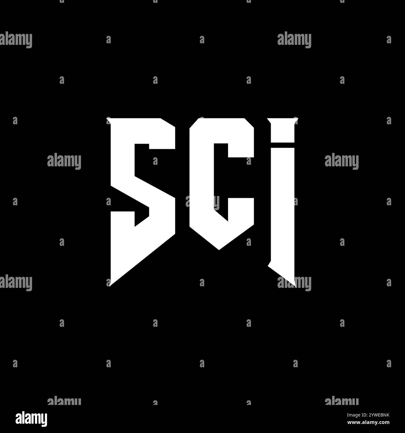 SCI letter logo design for technology company. SCI logo design black ...