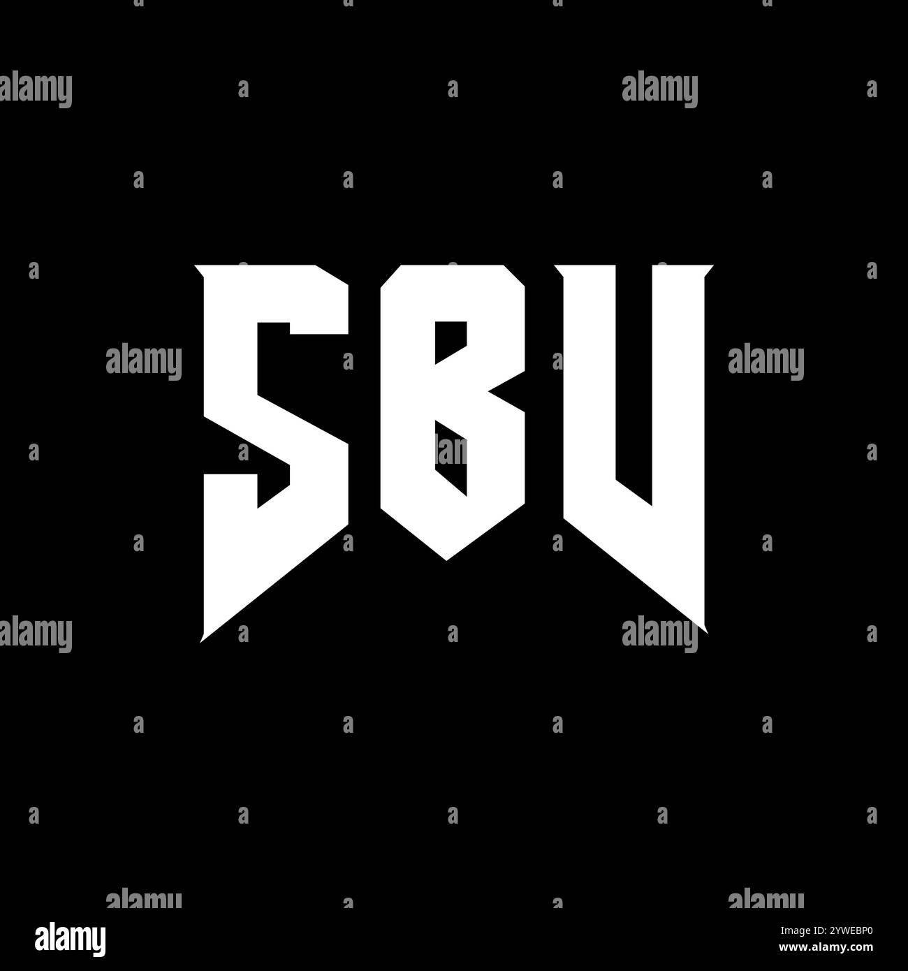 SBV letter logo design for technology company. SBV logo design black ...