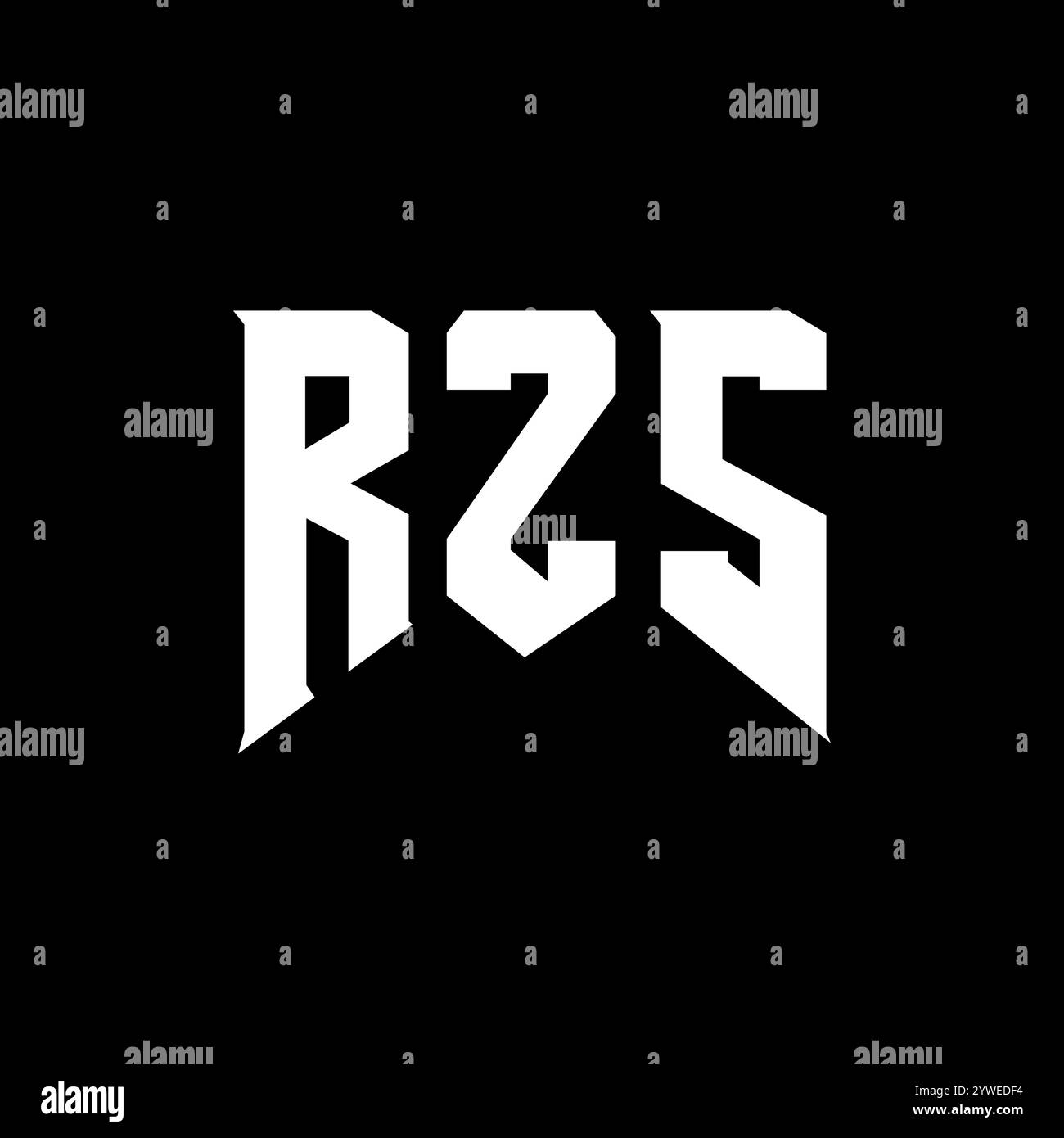 RZS letter logo design for technology company. RZS logo design black ...