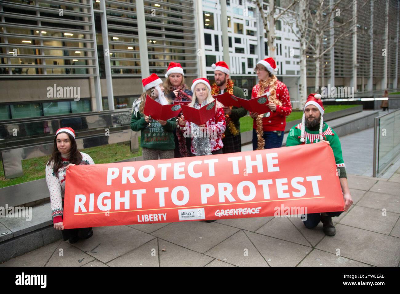 London, England, UK. 11th Dec, 2024. Amnesty International, Liberty and ...