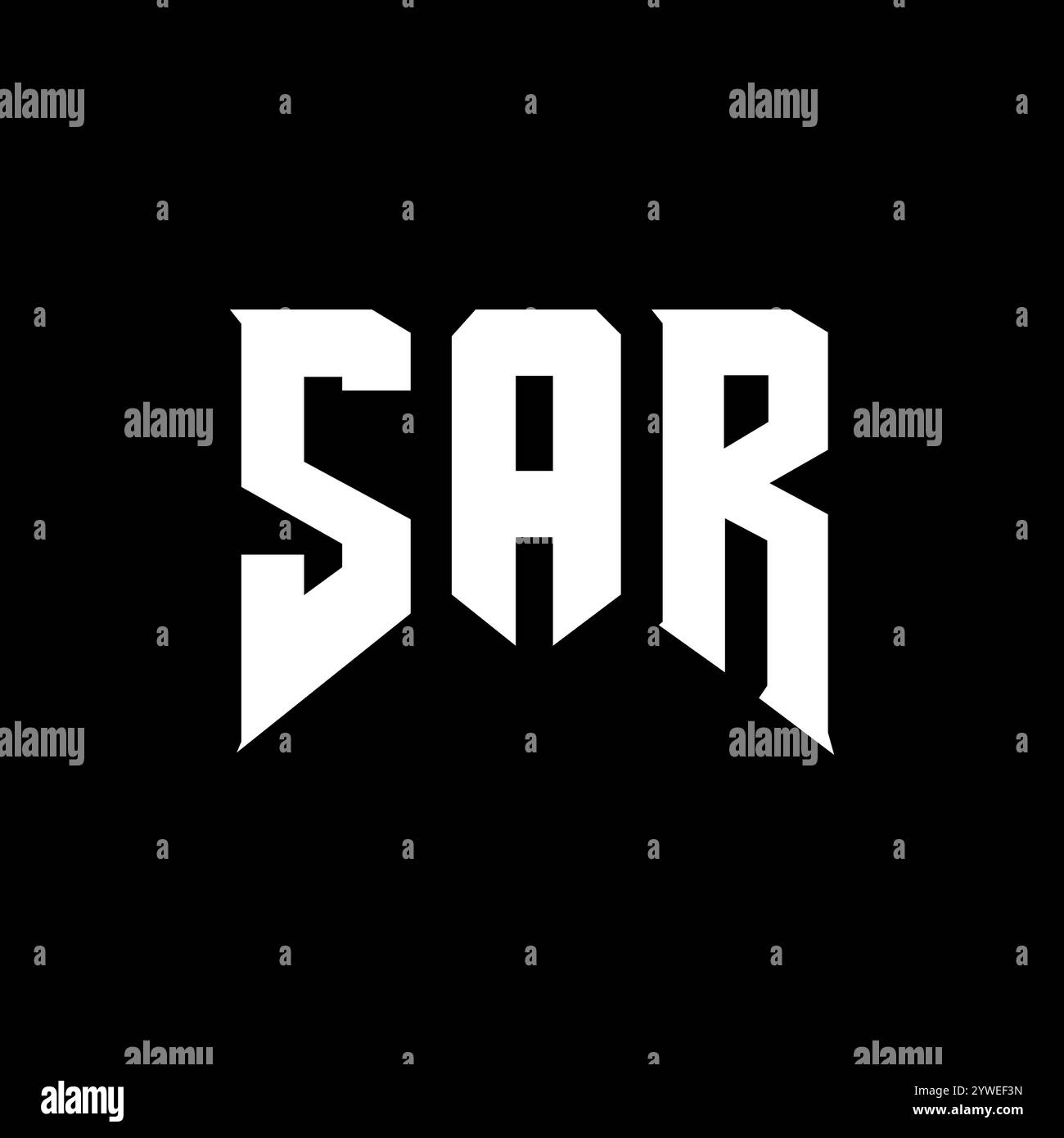 SAR letter logo design for technology company. SAR logo design black ...