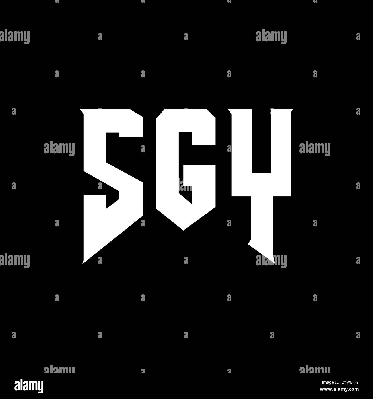 SGY letter logo design for technology company. SGY logo design black ...