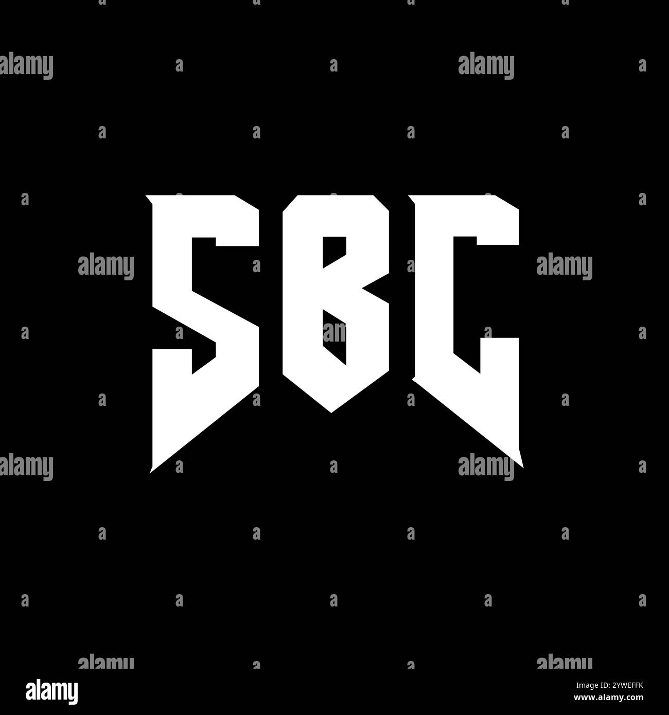 SBC letter logo design for technology company. SBC logo design black ...