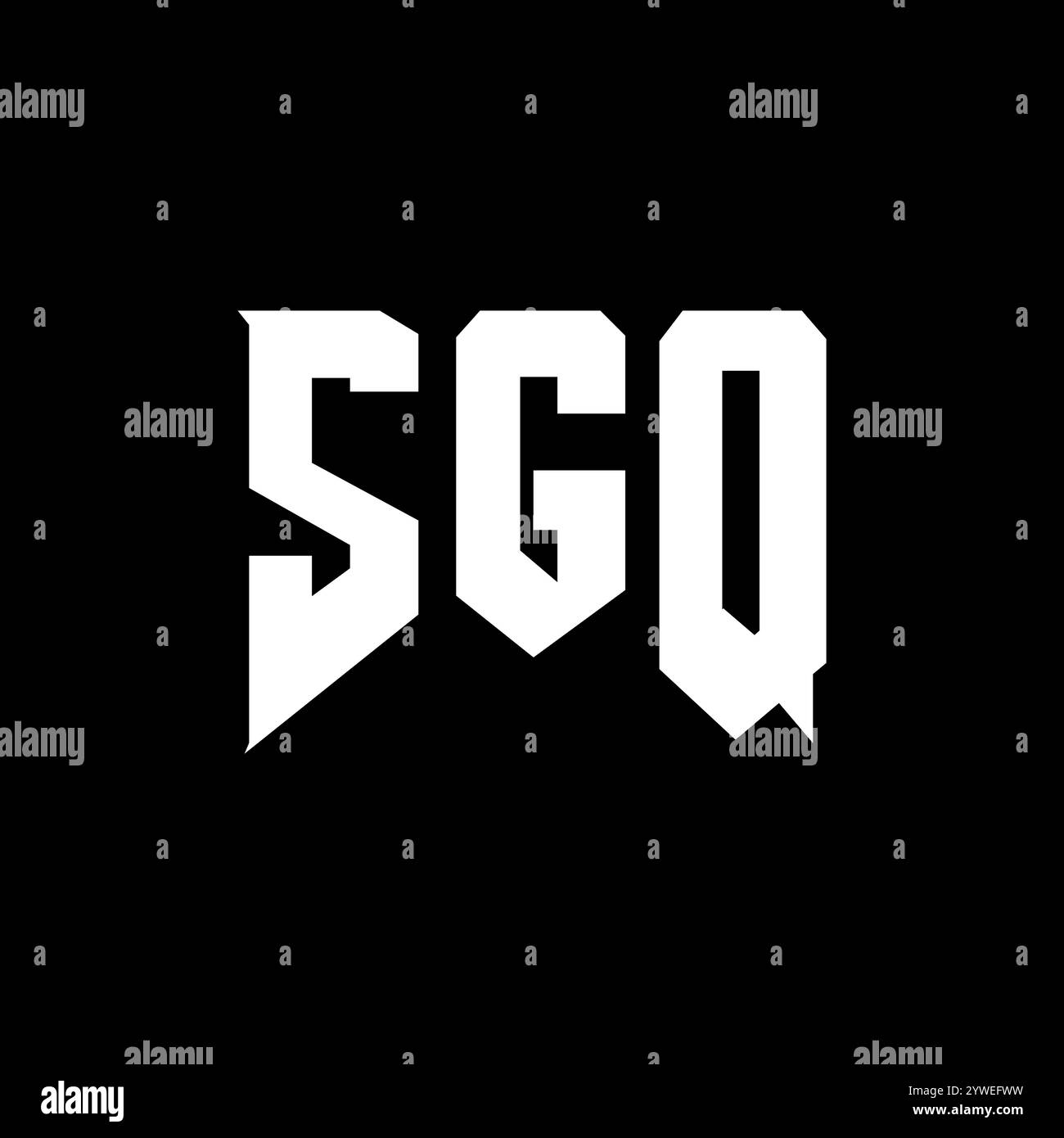 SGQ letter logo design for technology company. SGQ logo design black ...