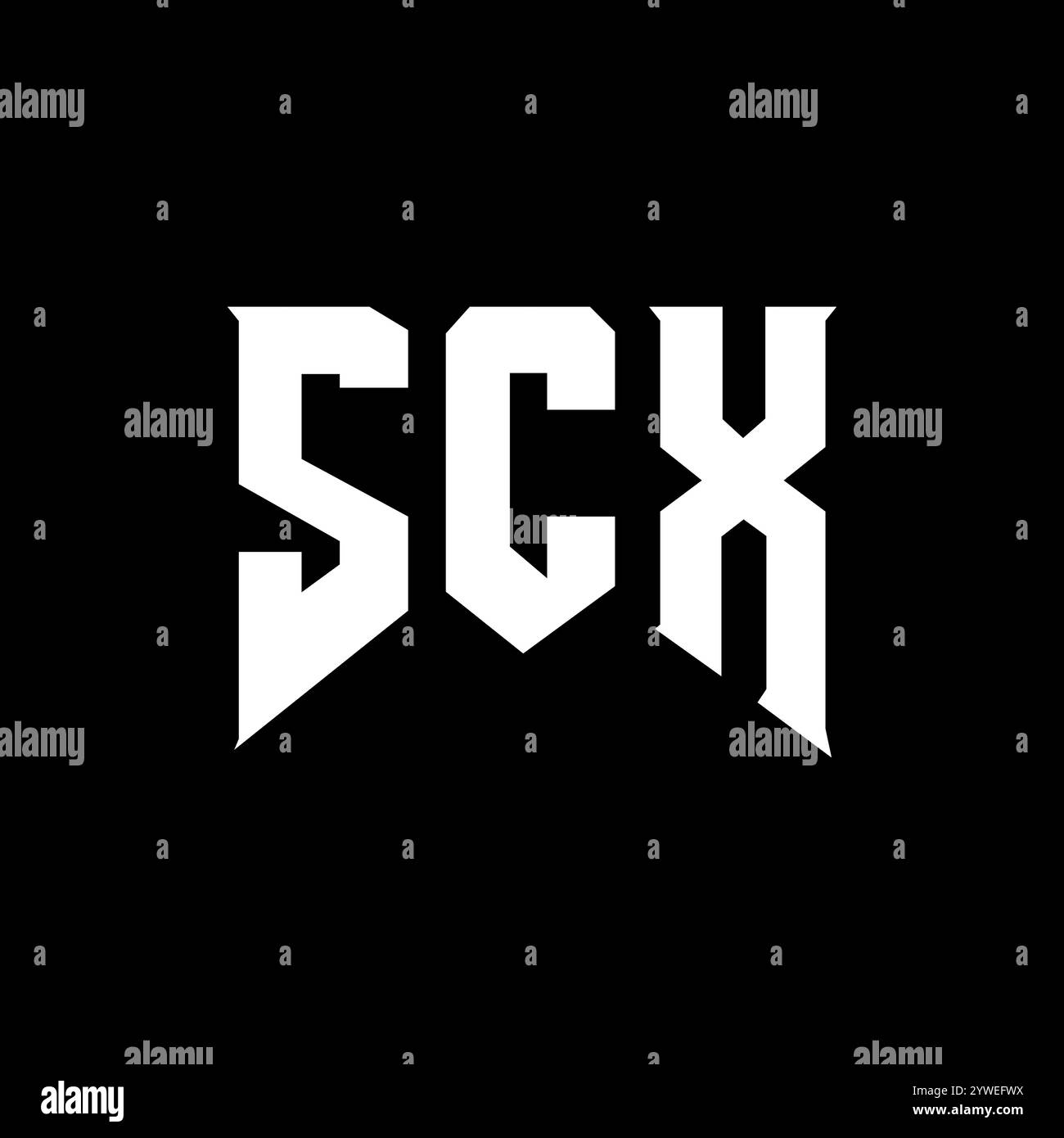SCX letter logo design for technology company. SCX logo design black ...