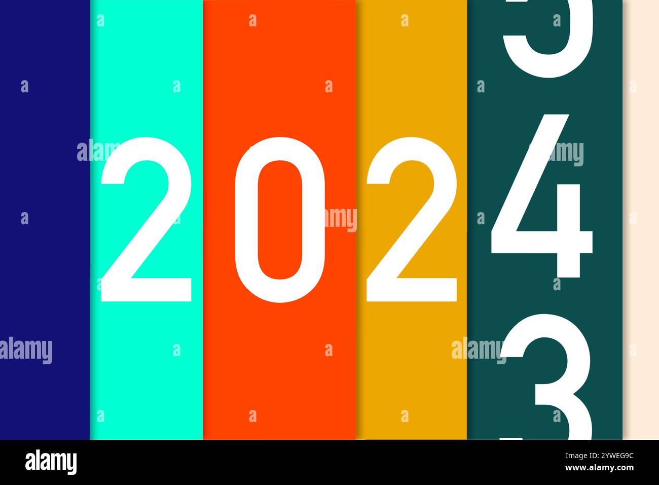 Color scheme of trendy shades of colors in the form of layered count ...