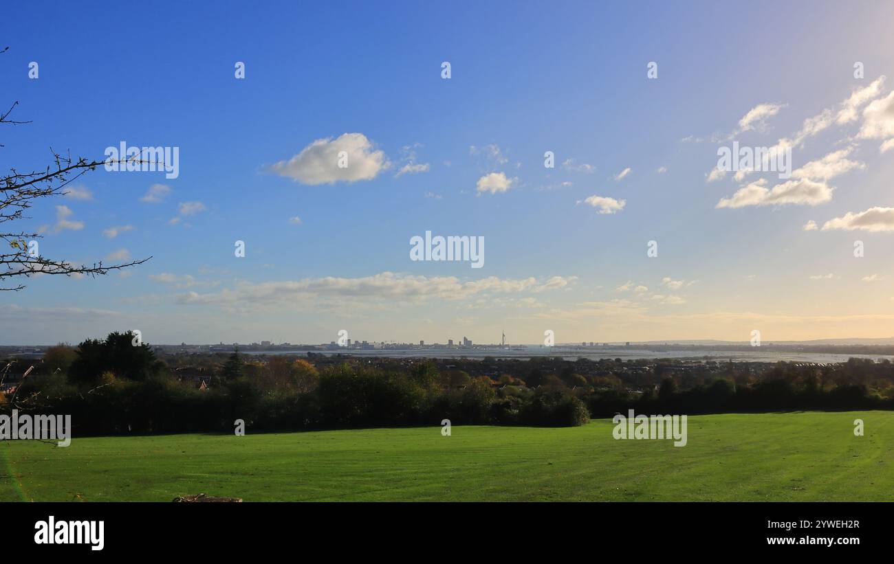 Porchester, Fareham, Hampshire, England. 12 November 2024. Wide angle ...