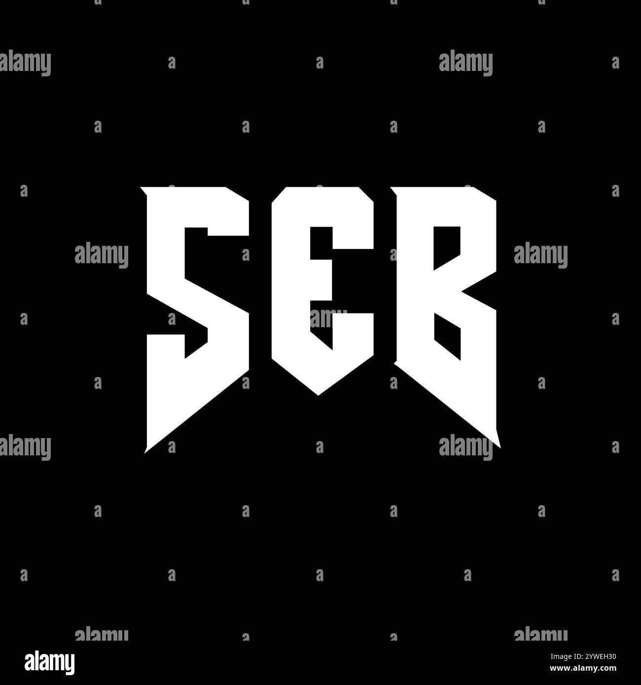 SEB letter logo design for technology company. SEB logo design black ...