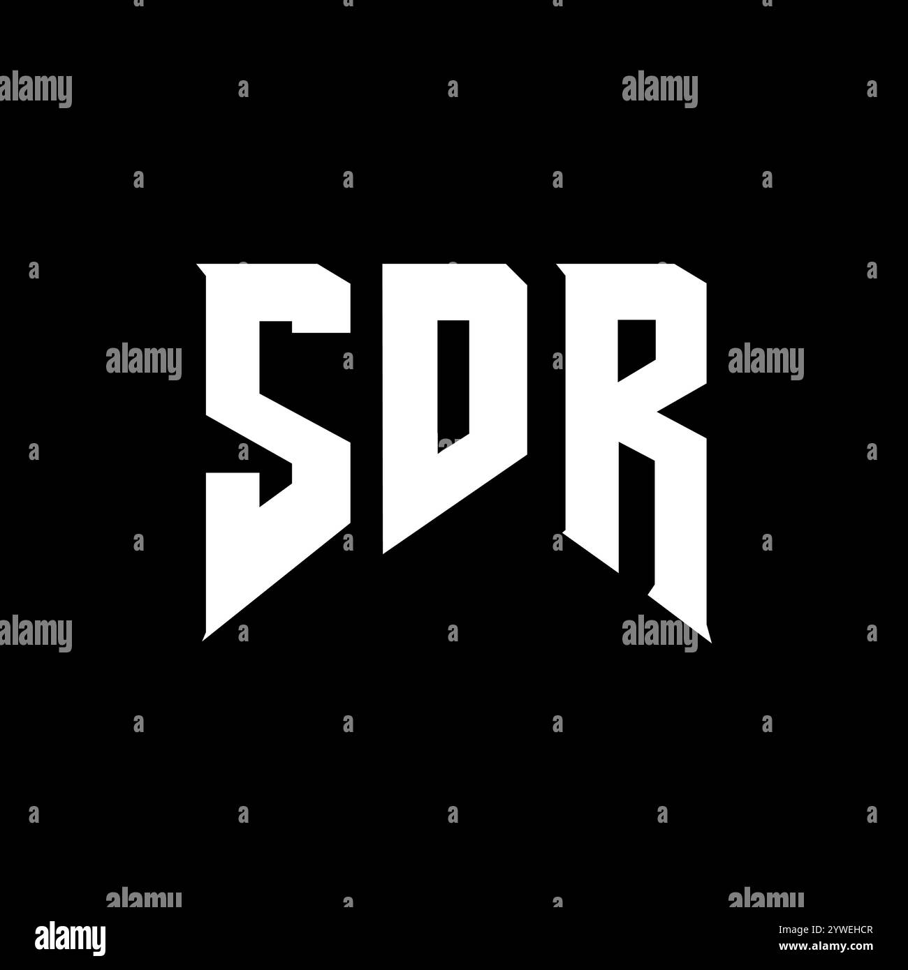 SDR letter logo design for technology company. SDR logo design black ...