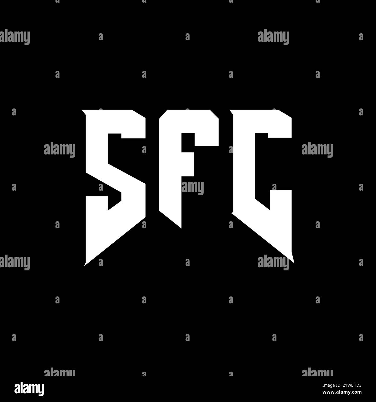 SFC letter logo design for technology company. SFC logo design black ...
