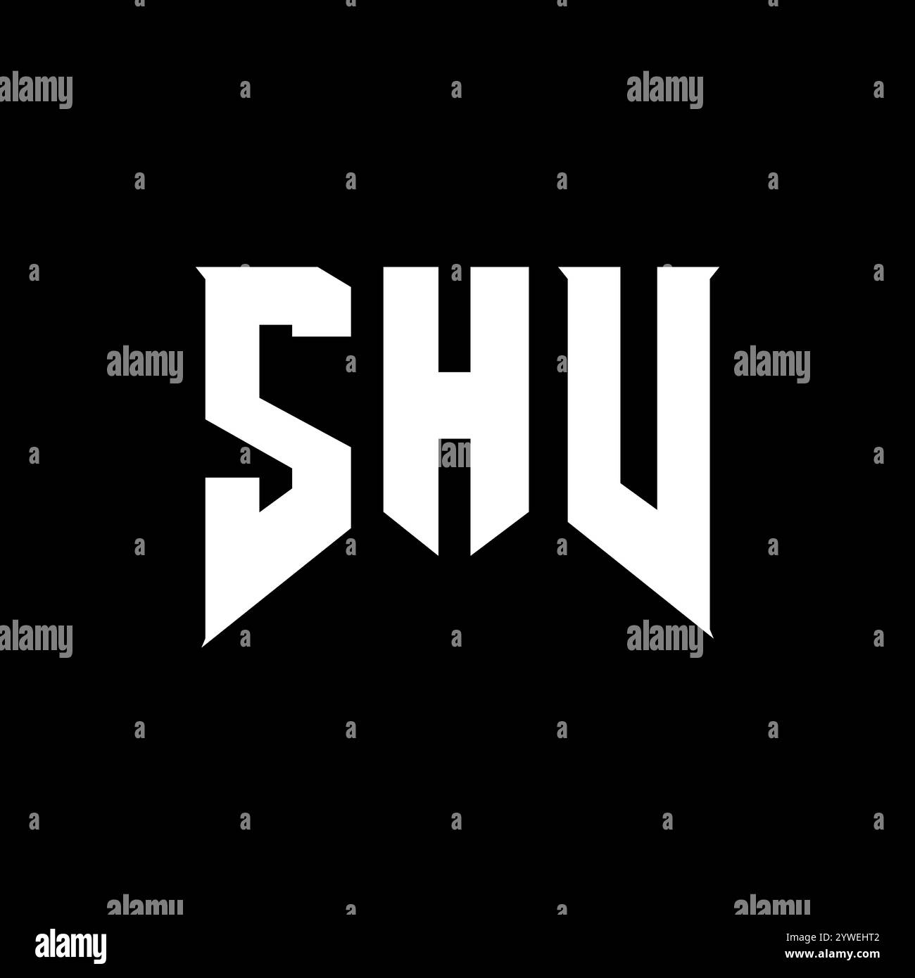 SHV letter logo design for technology company. SHV logo design black ...