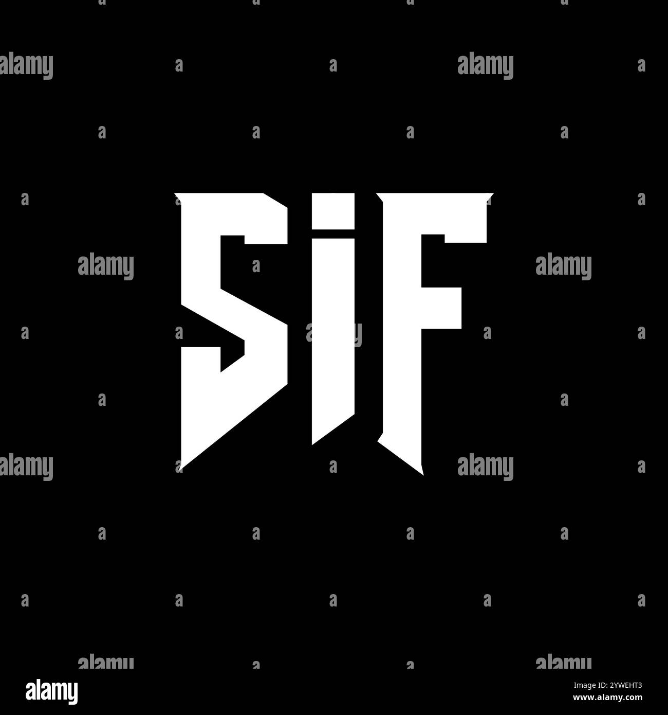 SIF letter logo design for technology company. SIF logo design black ...