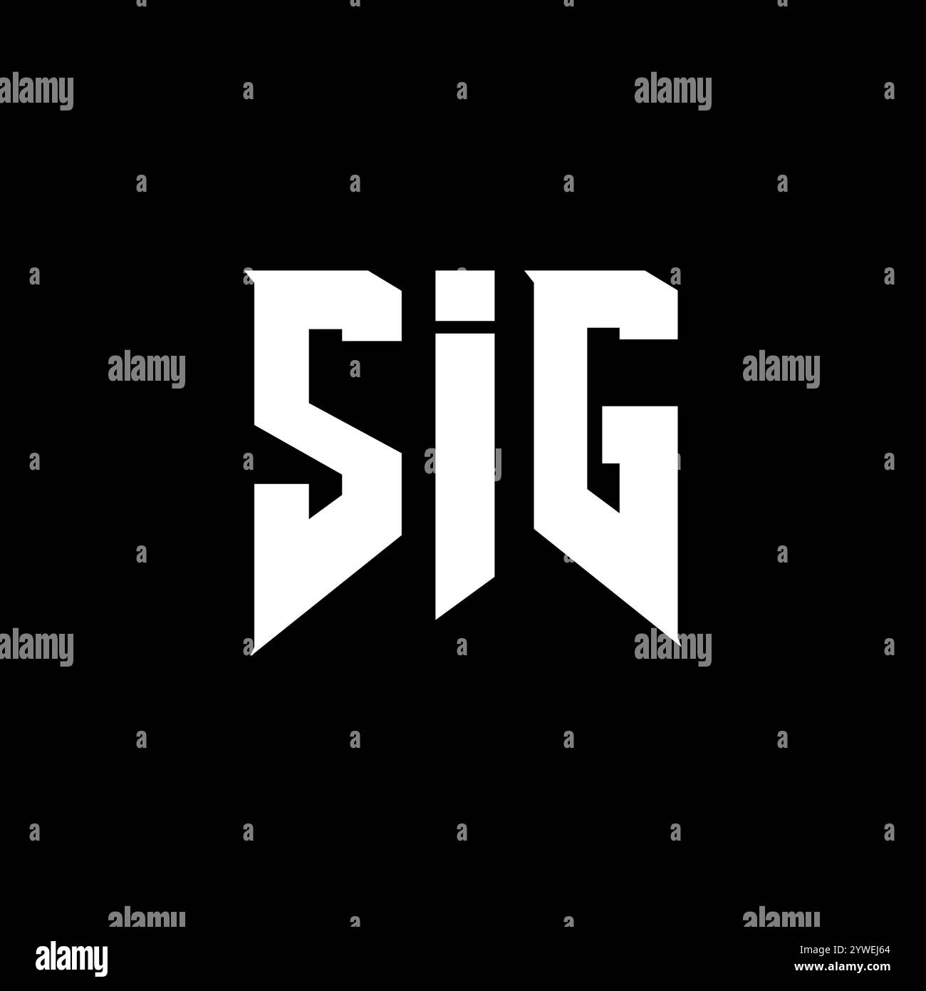 SIG letter logo design for technology company. SIG logo design black ...
