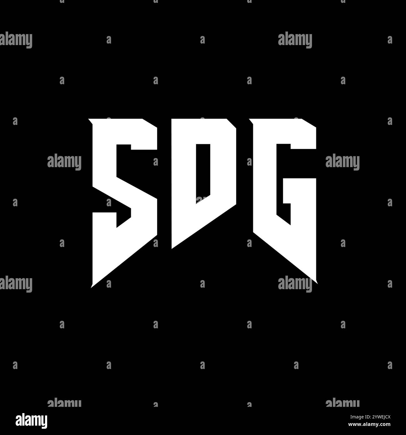 SDG letter logo design for technology company. SDG logo design black ...