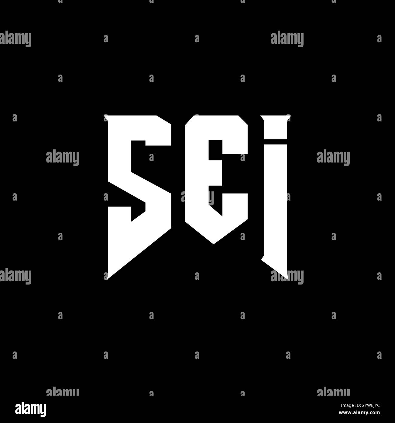 SEI letter logo design for technology company. SEI logo design black ...