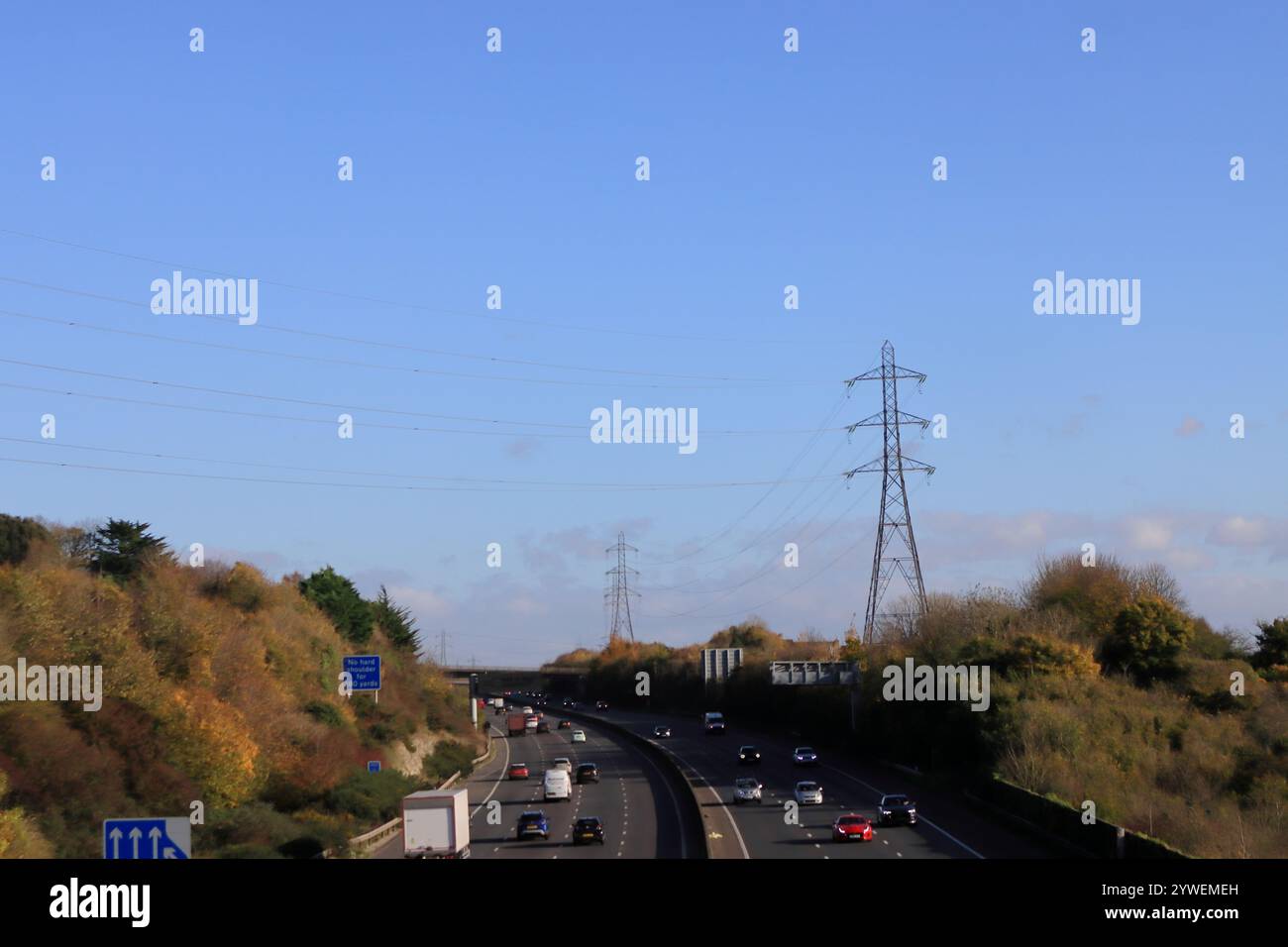 Porchester, Fareham, Hampshire, England. 12 November 2024. View of both ...