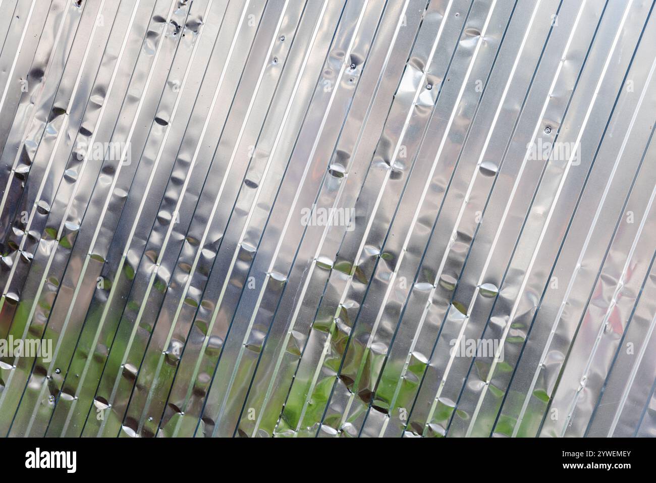 Corrugated shiny metal wall, industrial background photo texture Stock ...