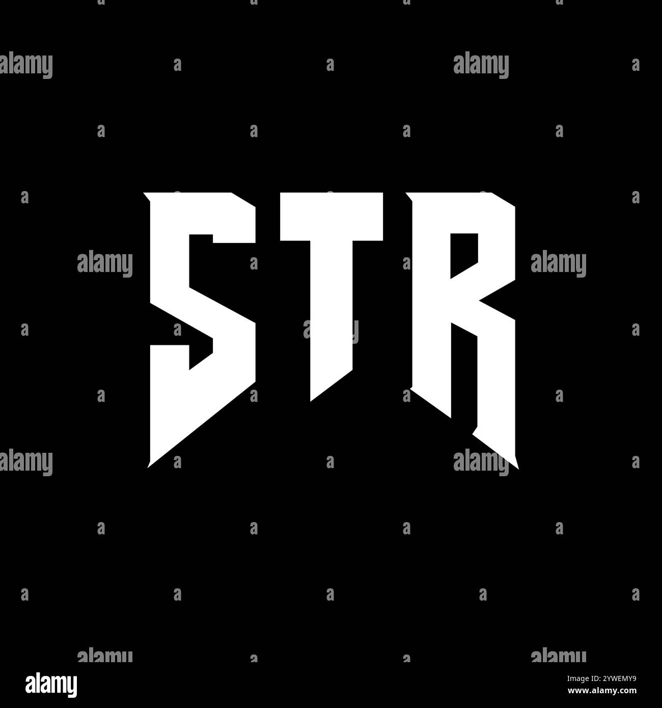 Str logo design Black and White Stock Photos & Images - Alamy