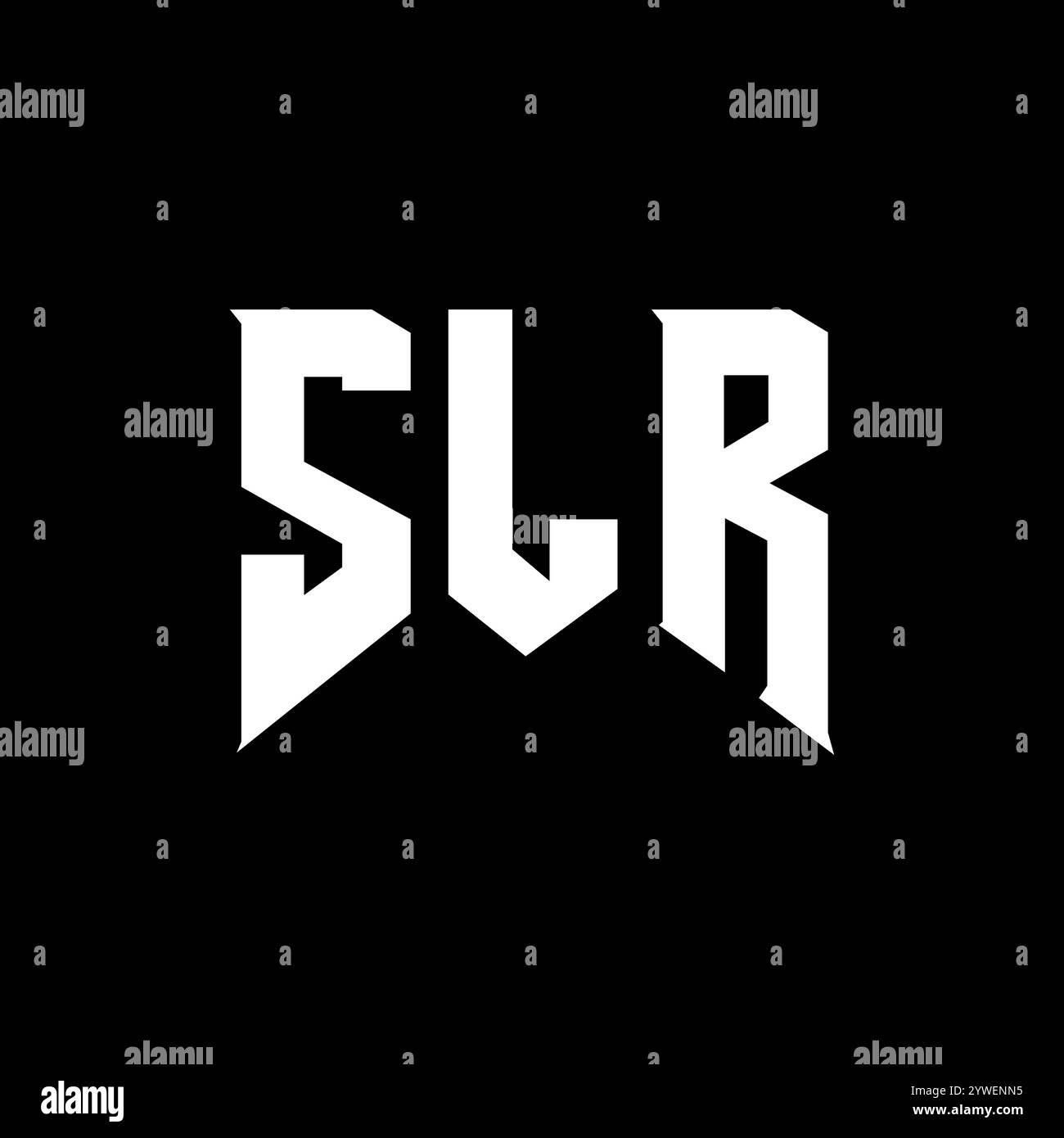 SLR letter logo design for technology company. SLR logo design black ...