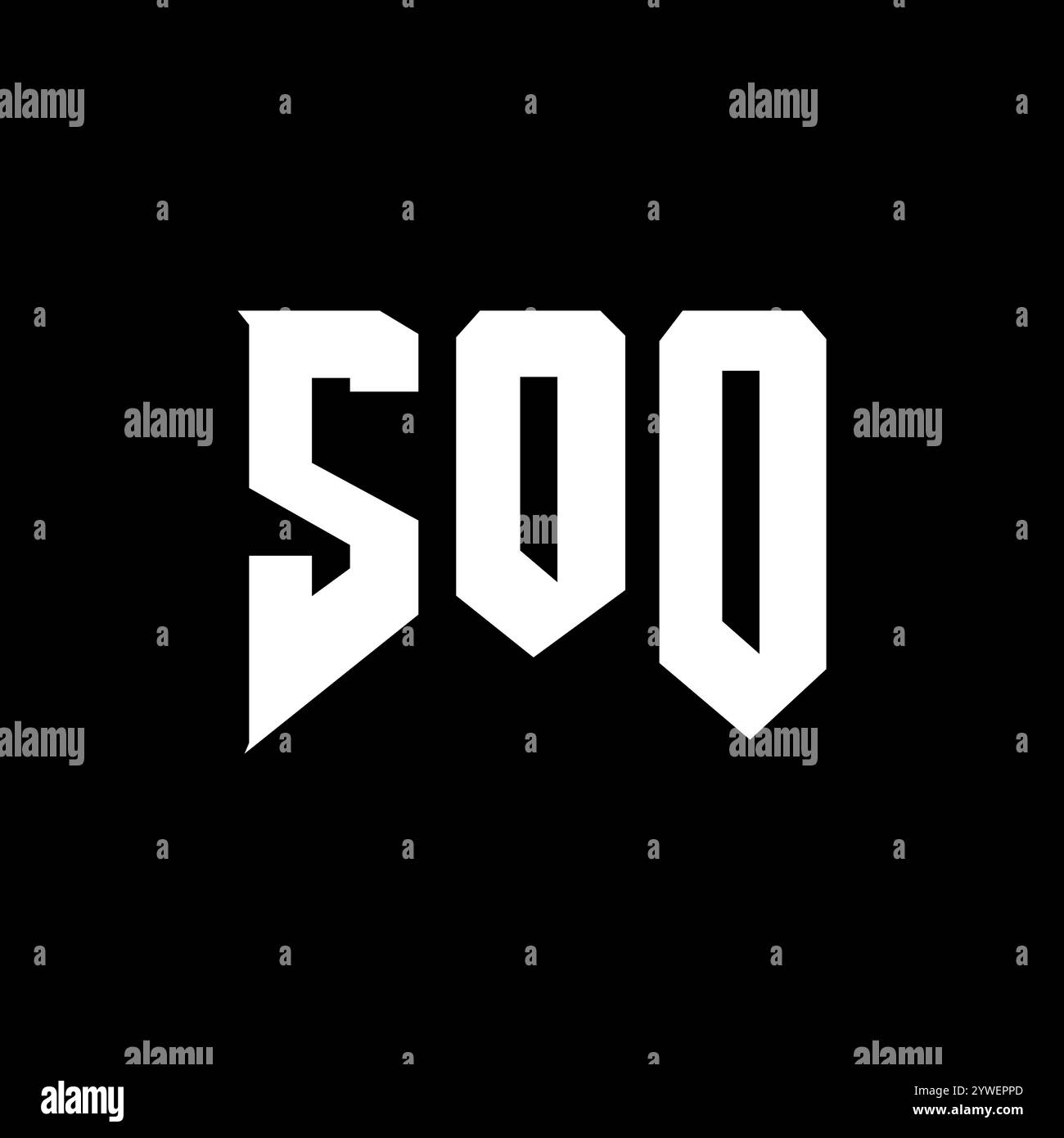SOO letter logo design for technology company. SOO logo design black ...
