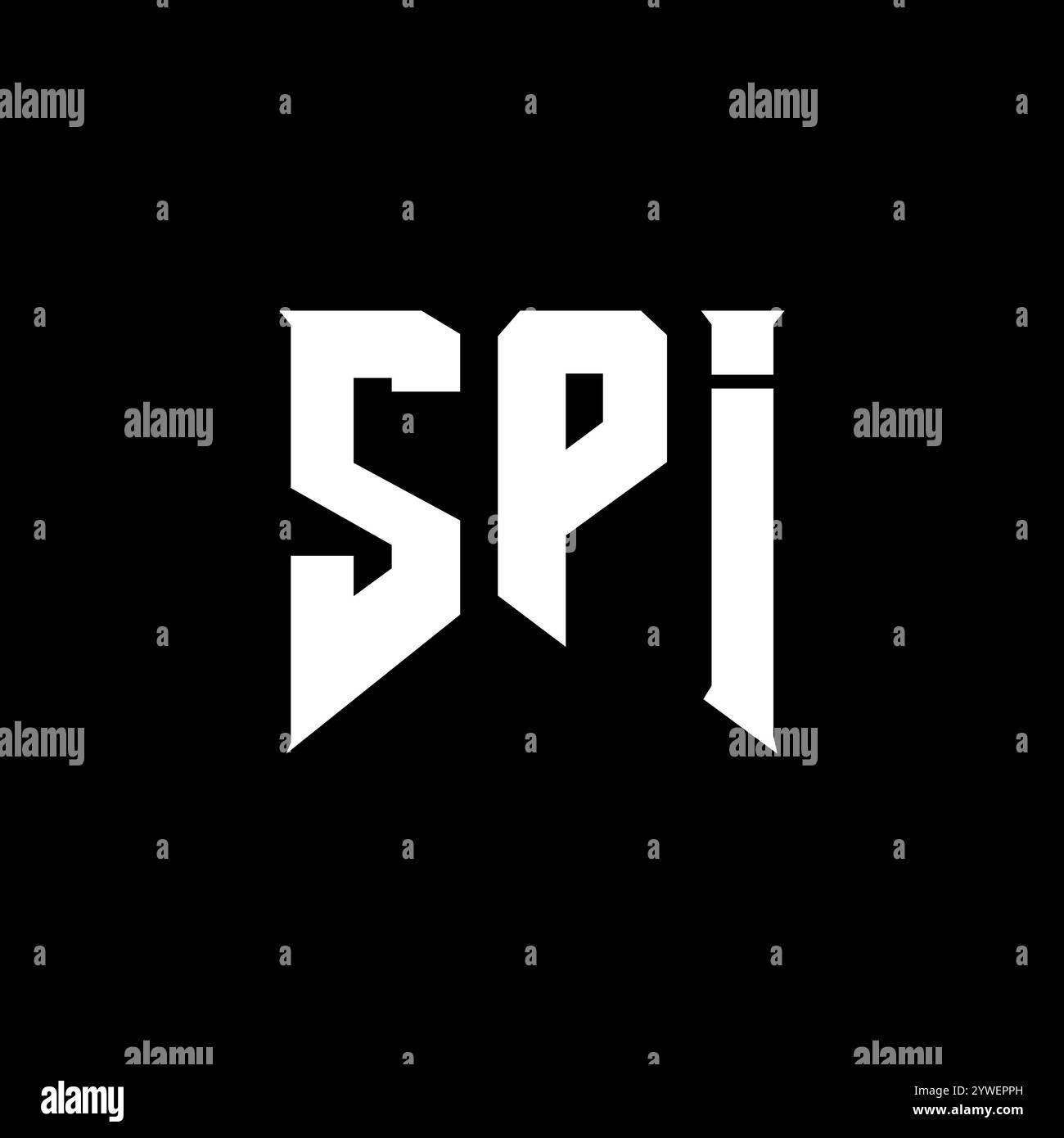 SPI letter logo design for technology company. SPI logo design black ...