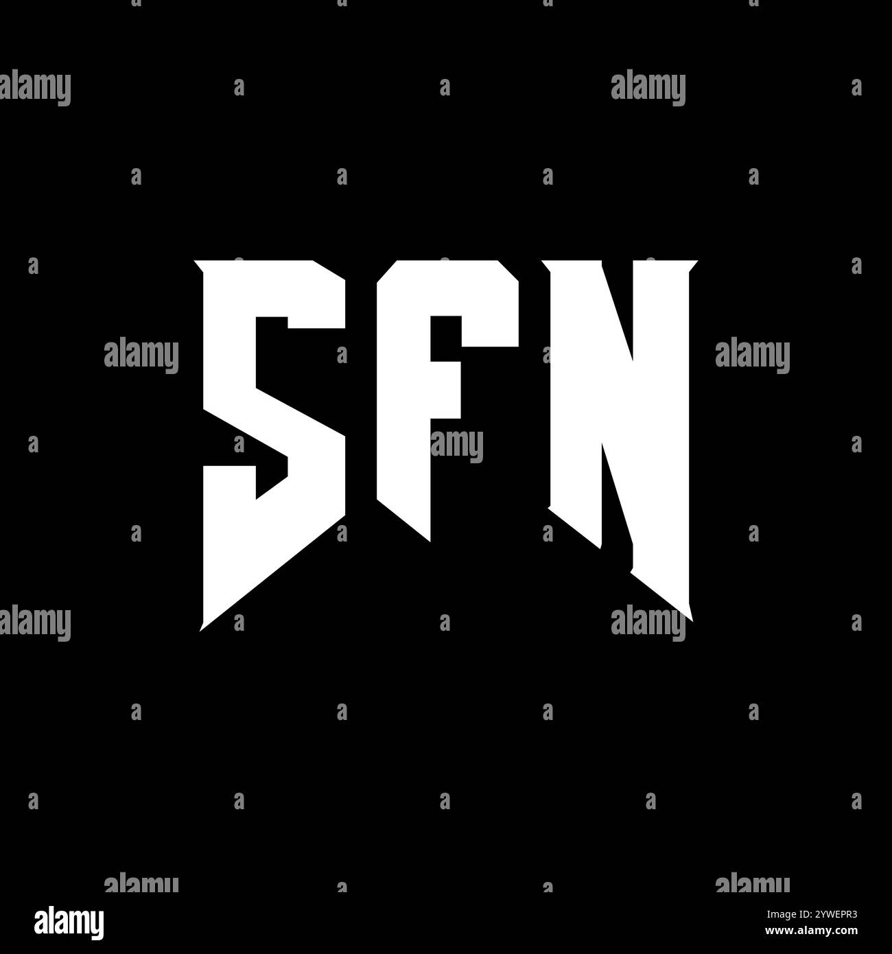 SFN letter logo design for technology company. SFN logo design black ...