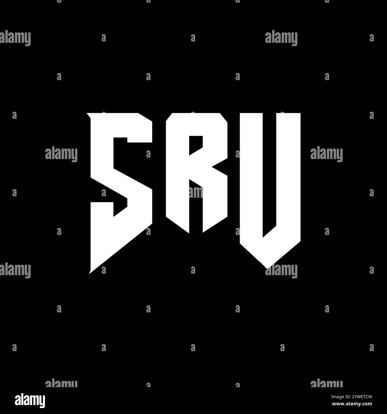 SRU letter logo design for technology company. SRU logo design black ...