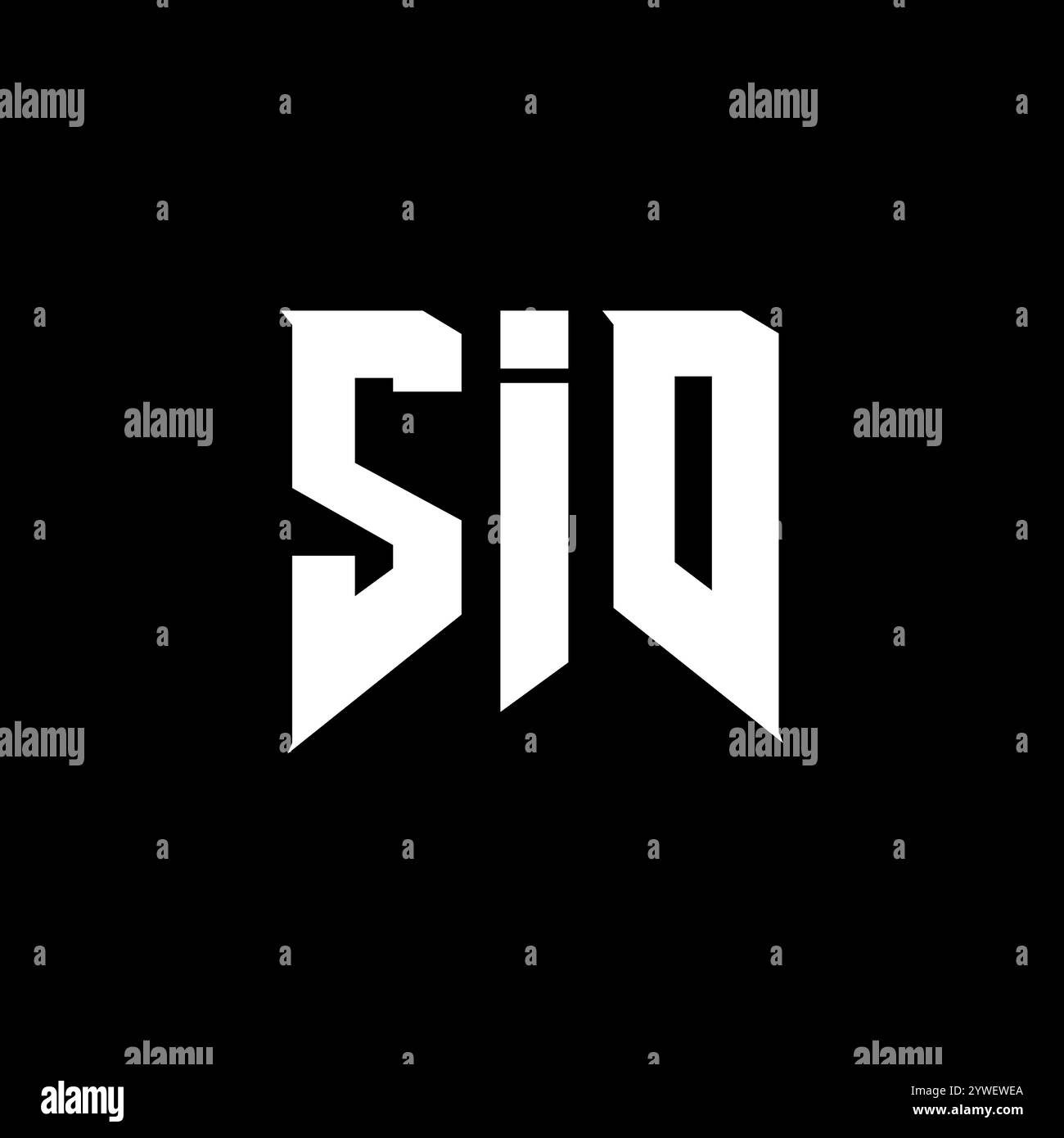 SID letter logo design for technology company. SID logo design black ...