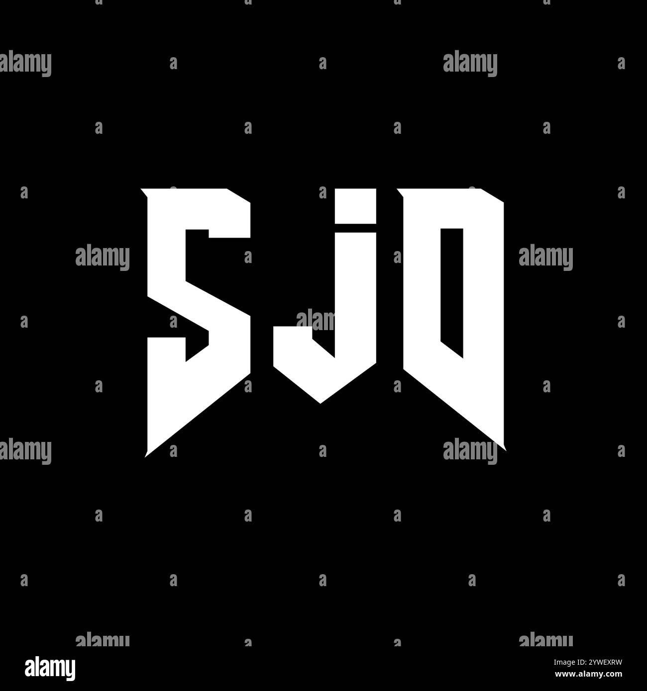 SJD letter logo design for technology company. SJD logo design black ...