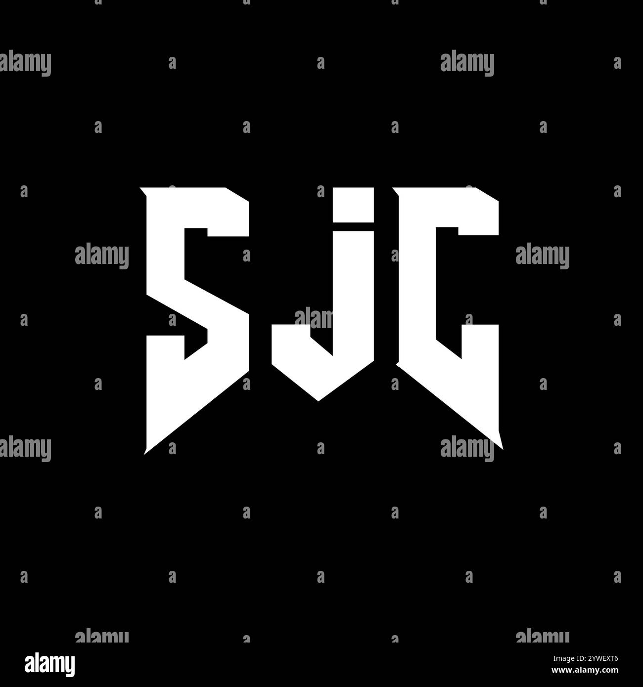 SJC letter logo design for technology company. SJC logo design black ...