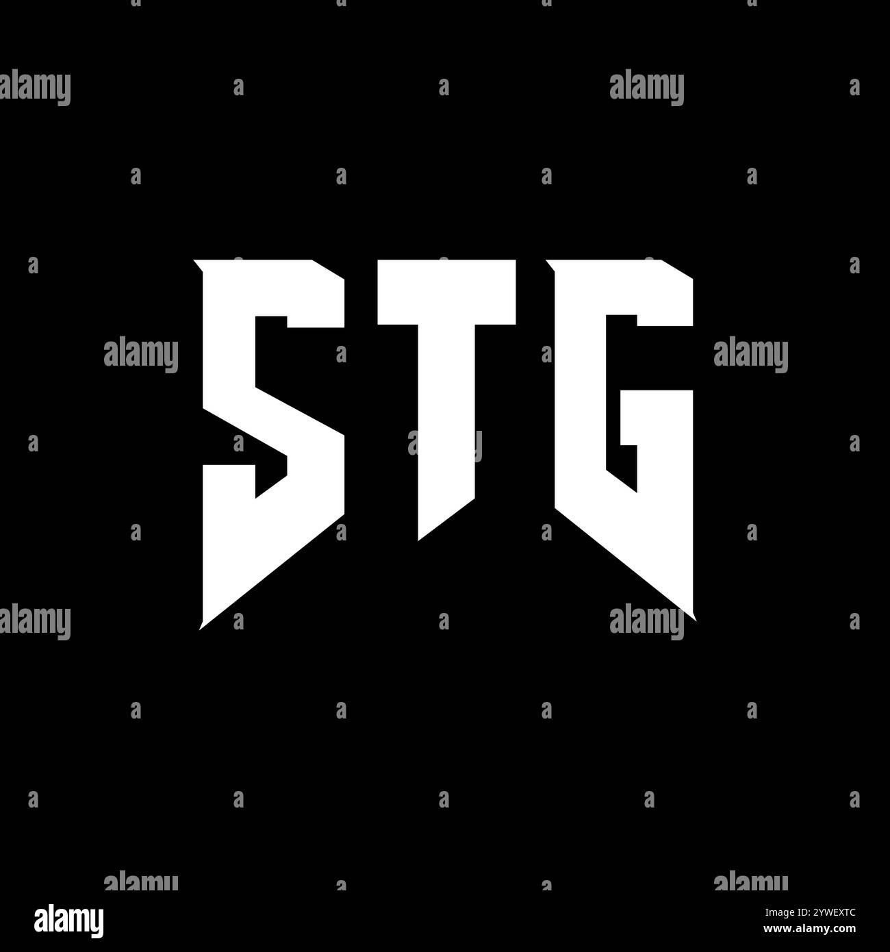 STG letter logo design for technology company. STG logo design black ...