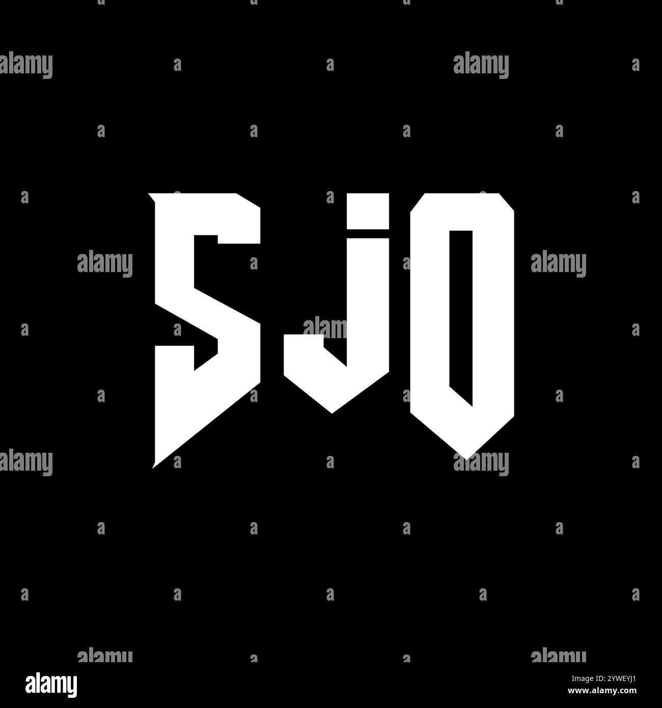SJO letter logo design for technology company. SJO logo design black ...