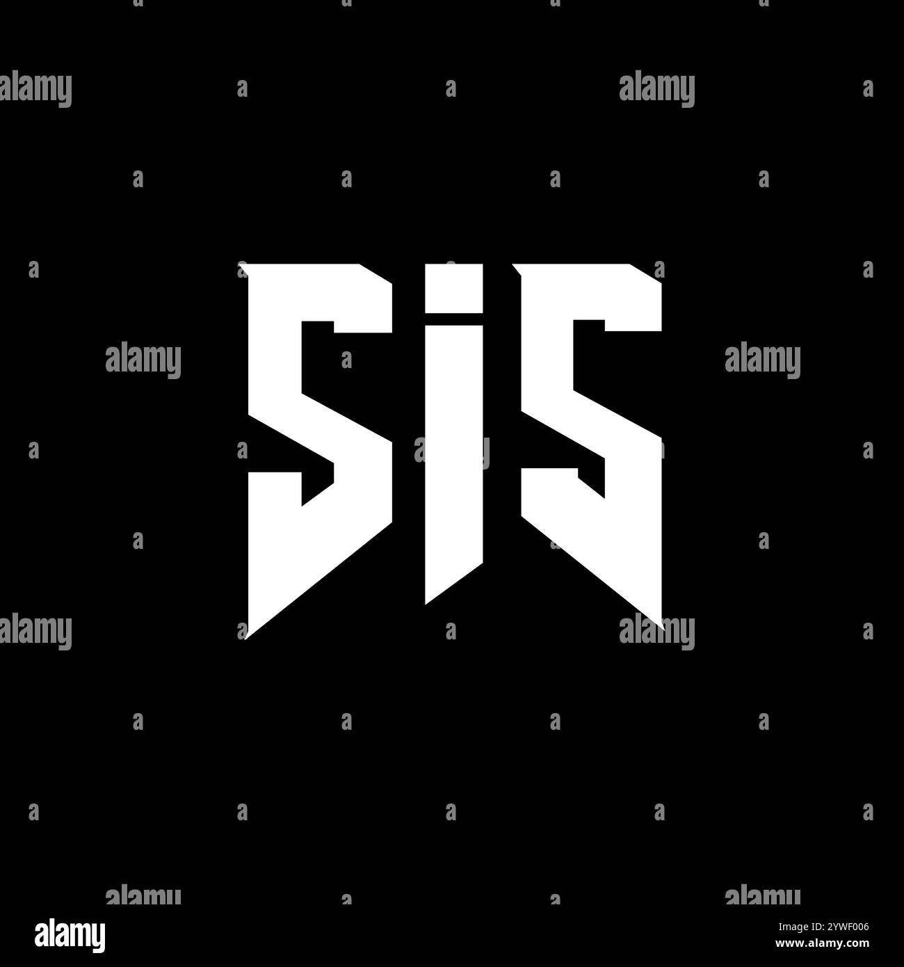 SIS letter logo design for technology company. SIS logo design black ...