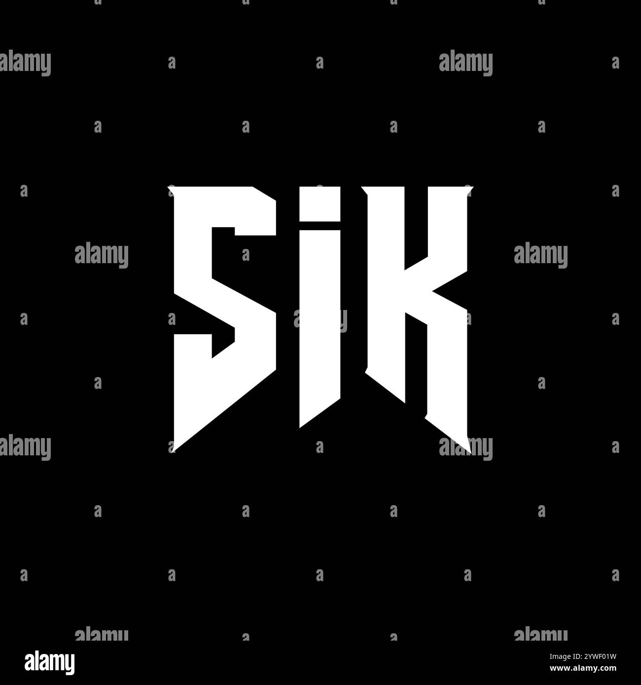 SIK letter logo design for technology company. SIK logo design black ...