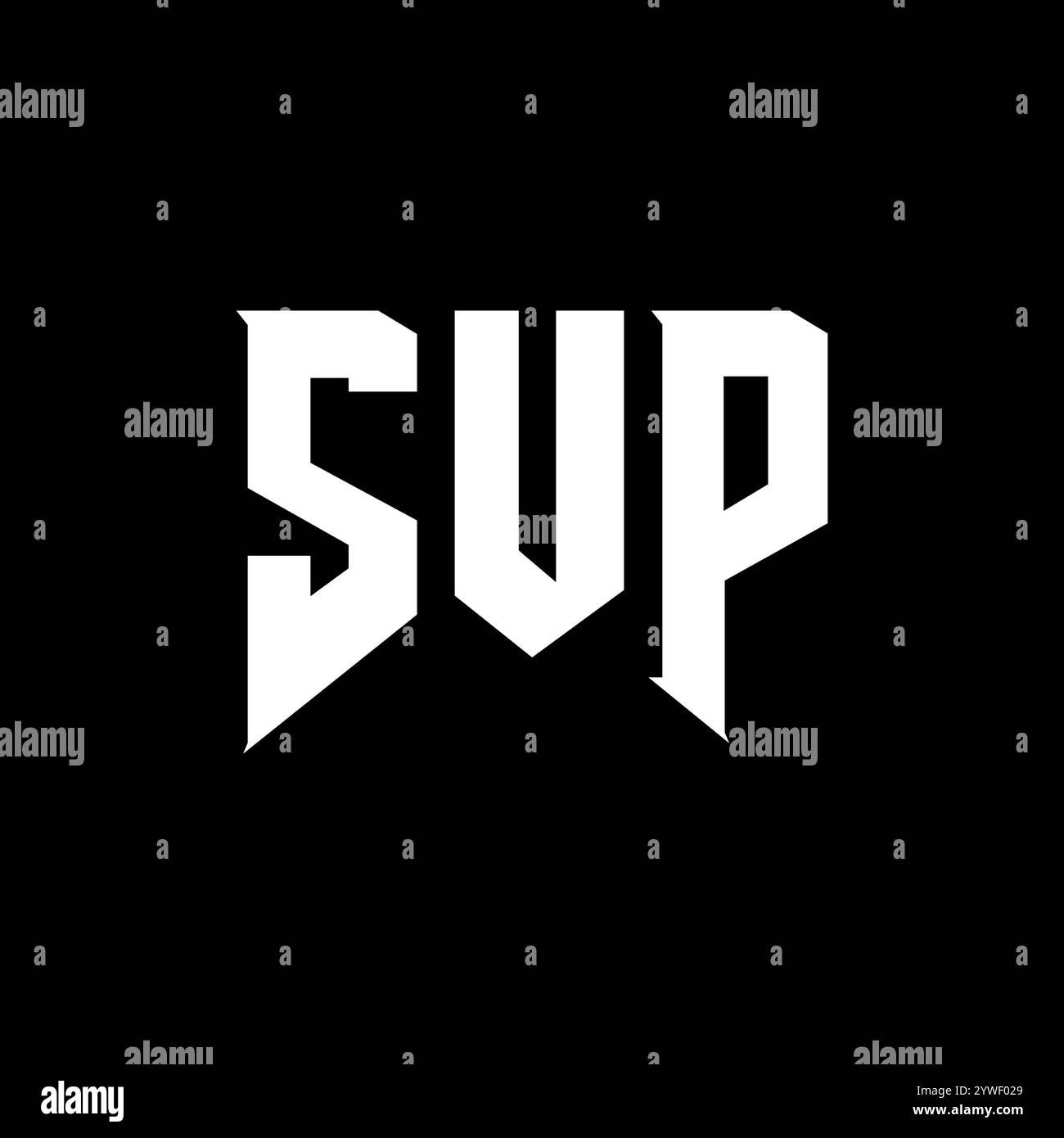 SUP letter logo design for technology company. SUP logo design black ...