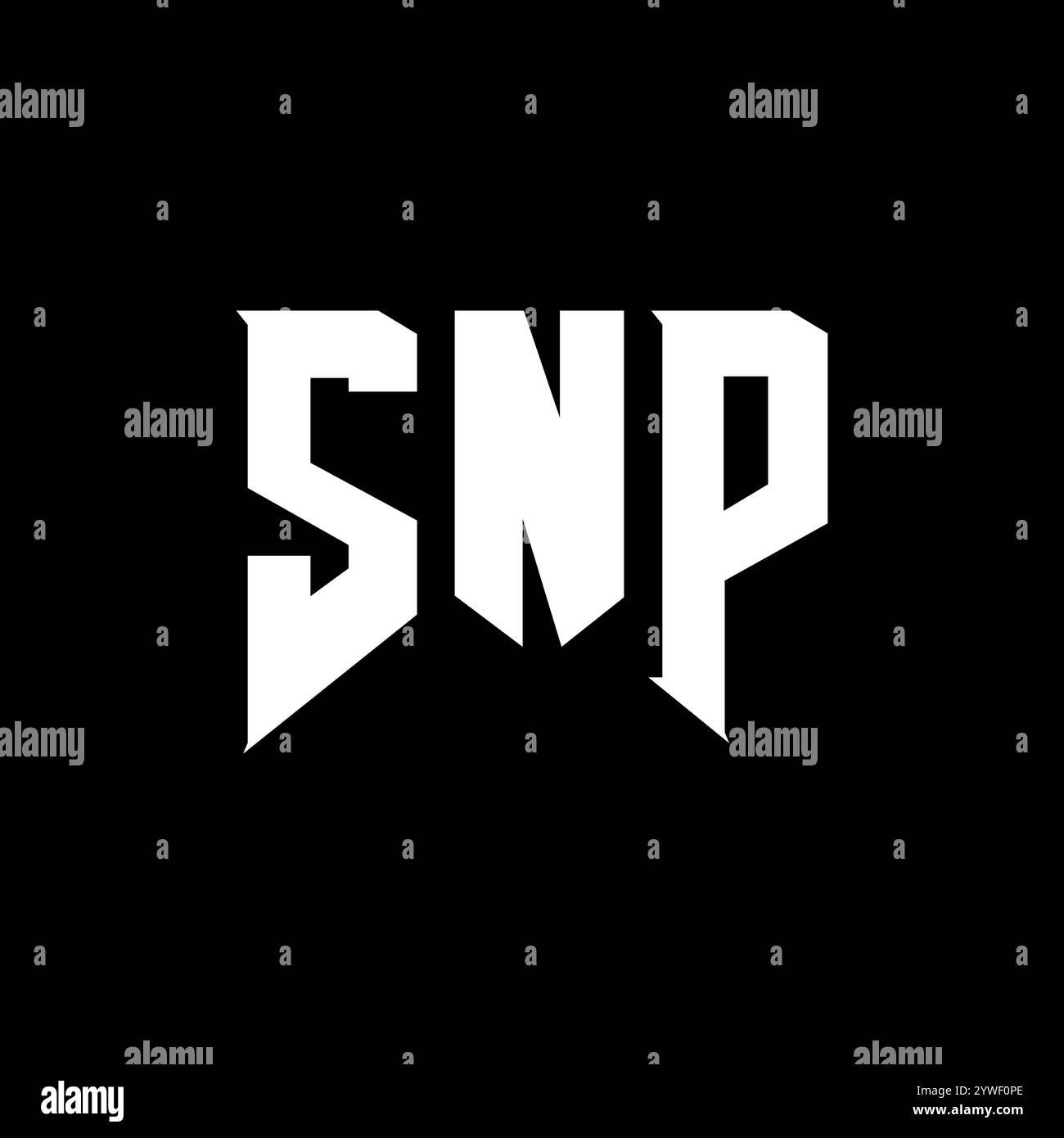 SNP letter logo design for technology company. SNP logo design black ...