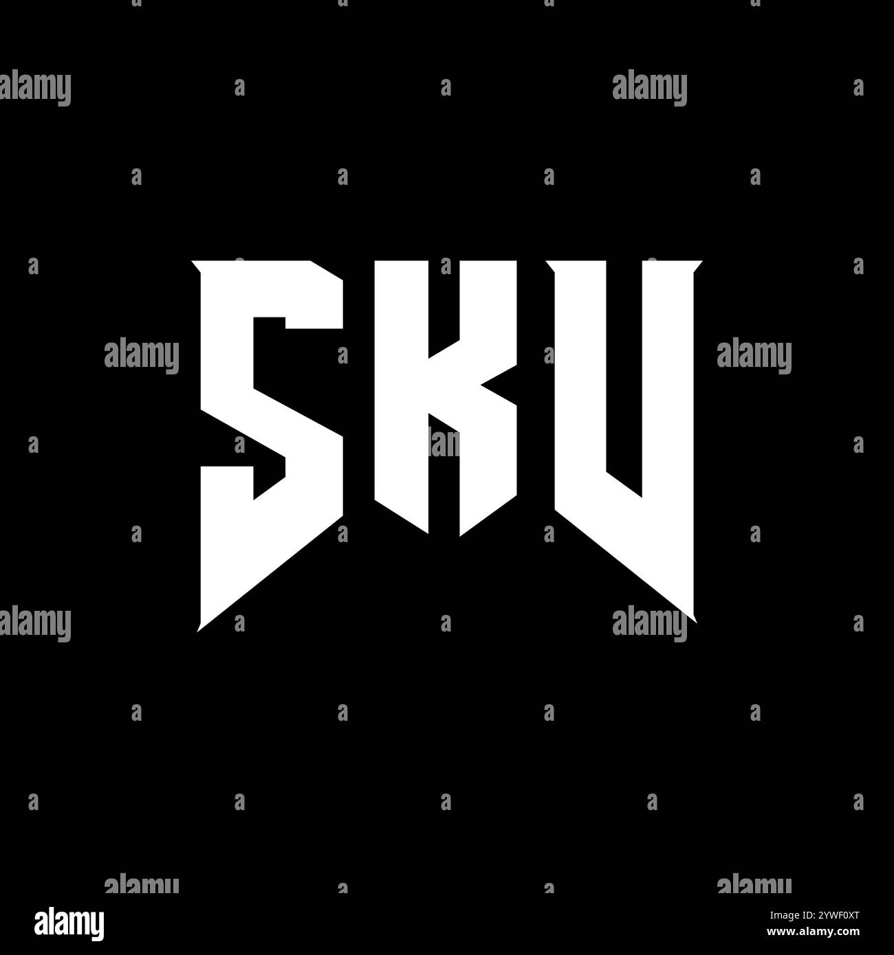 SKV letter logo design for technology company. SKV logo design black and white color combination ...