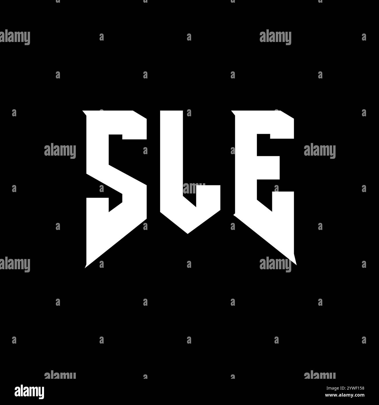 SLE letter logo design for technology company. SLE logo design black ...