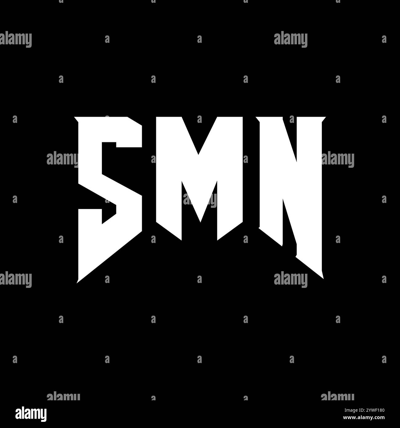 SMN letter logo design for technology company. SMN logo design black ...